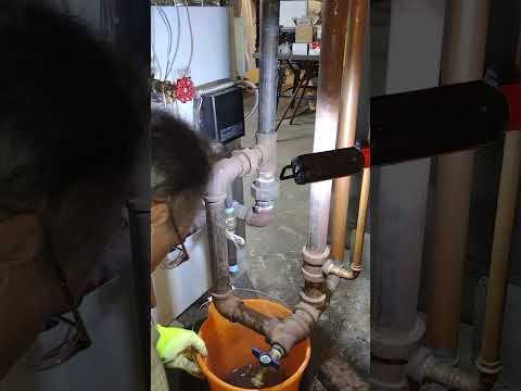 How to fix a blocked sight glass in a gas steam boiler - YouTube