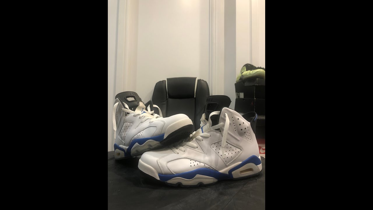 Nike Air Jordan Retro 6 "Sport Blue" Restoration and cleaning tutorial ...