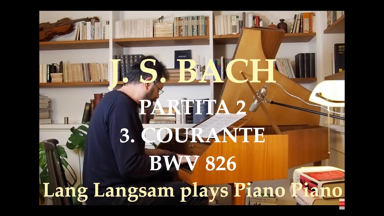 J. S. Bach Partita No. 2 in C Minor | 3. Courant BWV 826 #bach # ...