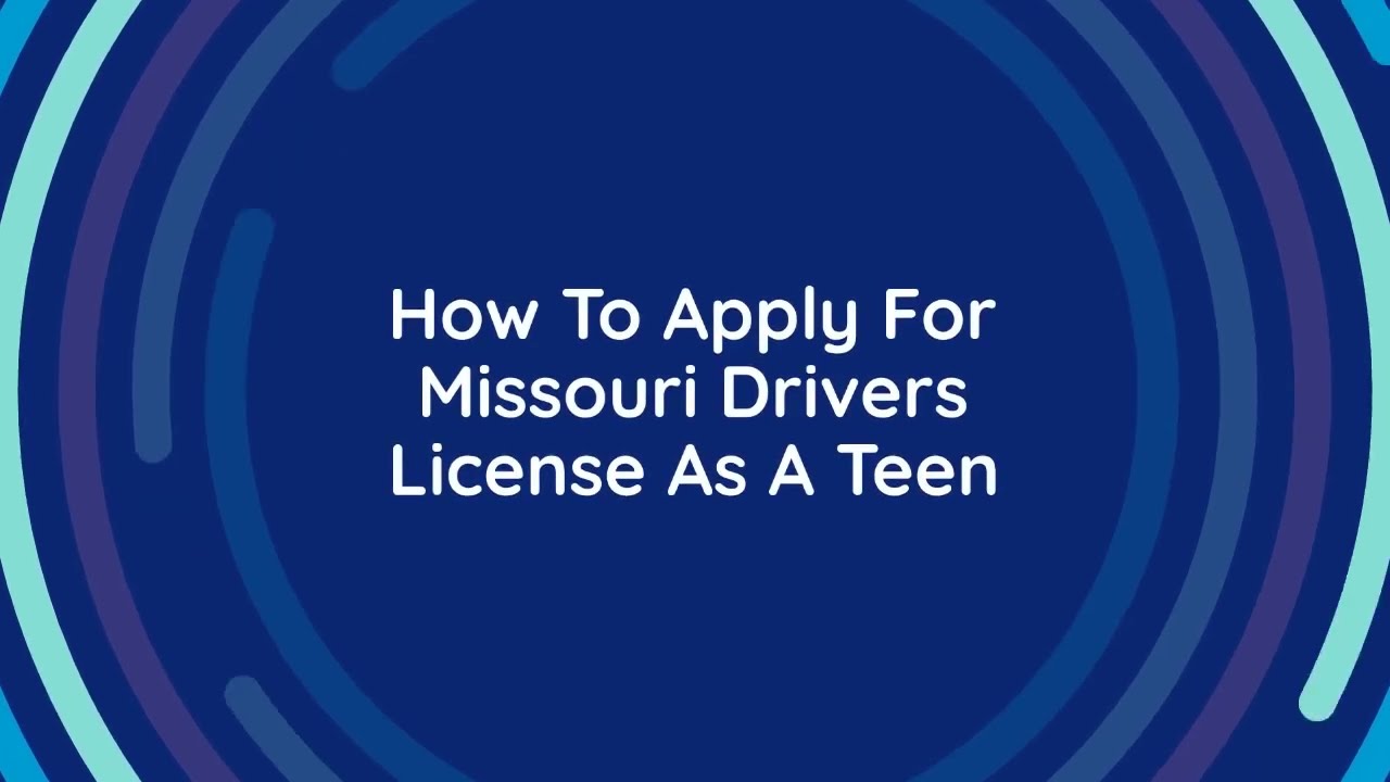 How To Apply For Missouri Drivers License As A Teen YouTube How To Apply For Missouri Drivers License As A Teen YouTube