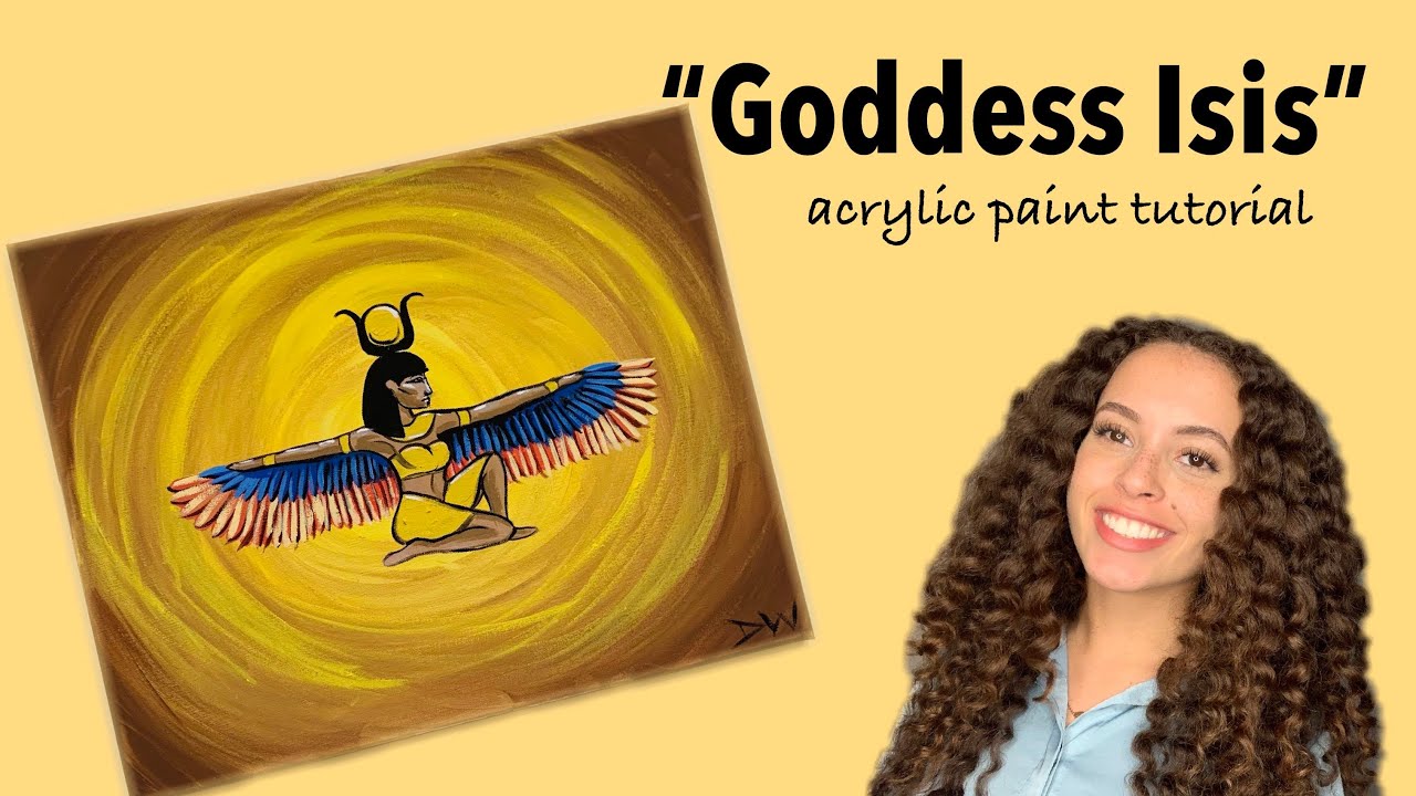 “Goddess Isis” Acrylic Paint Tutorial - YouTube