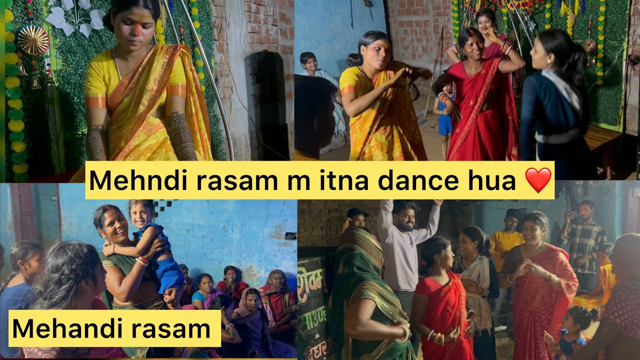 Mehandi rasam m dulhan n aisa dance ki sab dekhte reh gye 👀mehandi ...