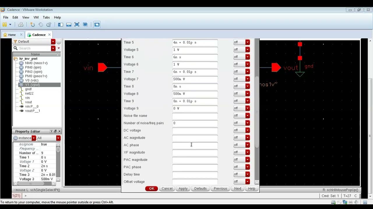 CMOS Inverter Verification Using Piecewise Linear Voltage Source | Cadence Virtuoso Tutorial ...