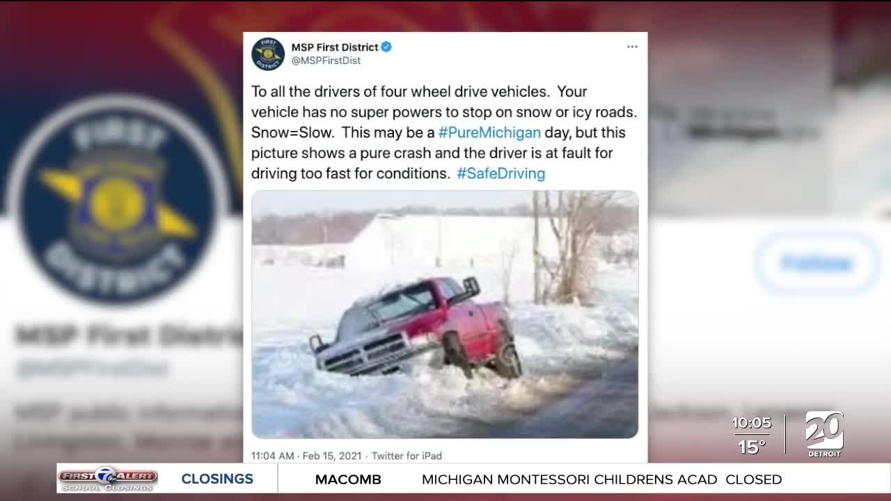 Michigan State Police warn Michiganders to only travel if necessary ...