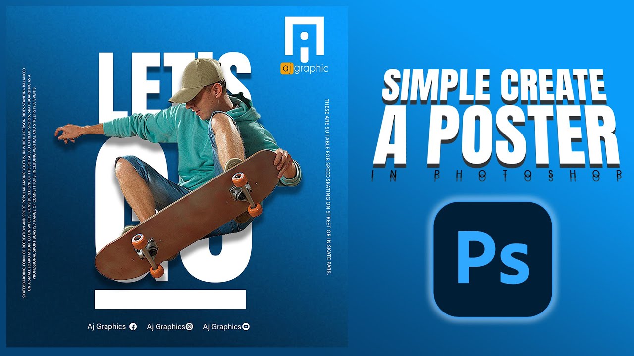 Simple Create a Poster || Social Media || Photoshop Tutorial - YouTube