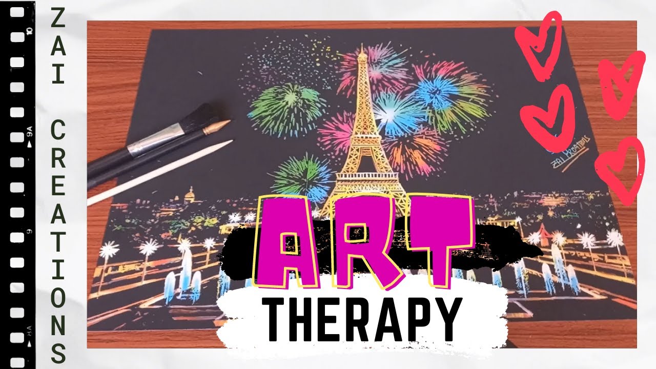 SCRATCH PAINTING (Art Therapy) 🎨 | Zai Creations - YouTube