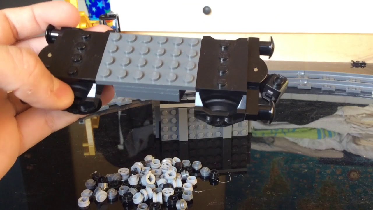 Lego trains rolling stock | Gondola | coal cart - YouTube
