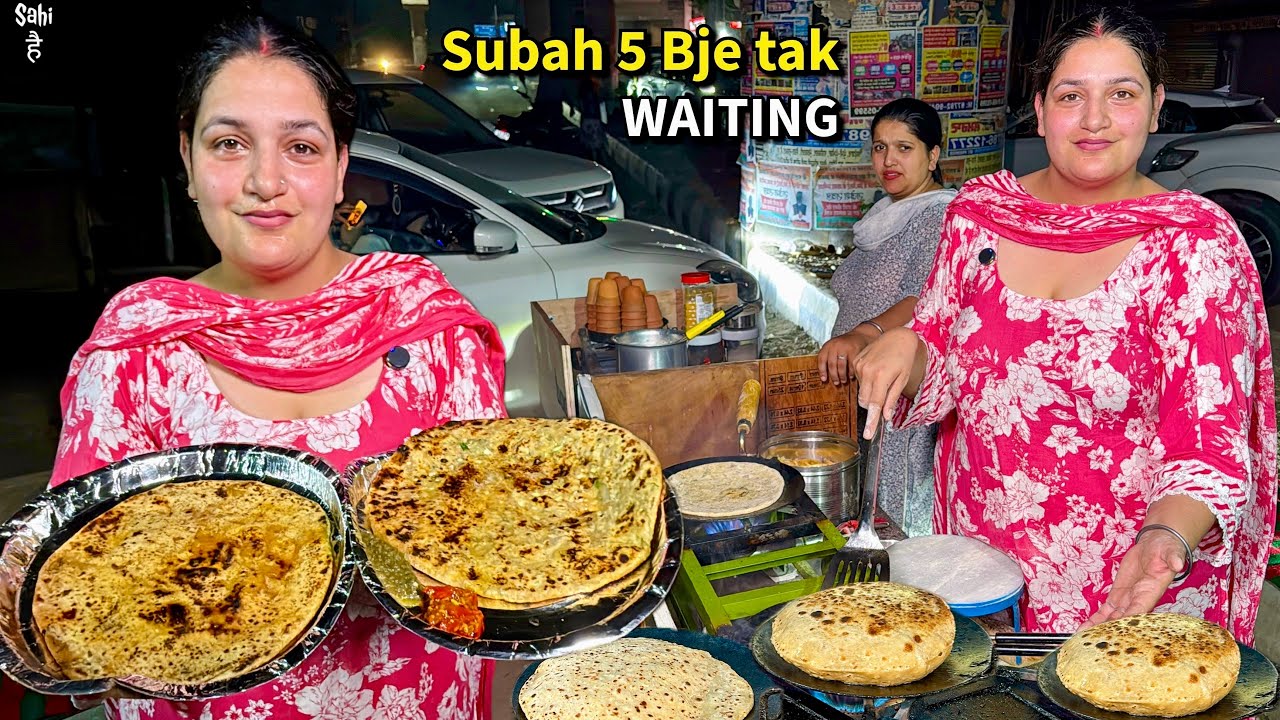 Punjab's No 1 LATE NIGHT 3 Am Desi Ghee Punjabi Nashta 😍 Street Food ...