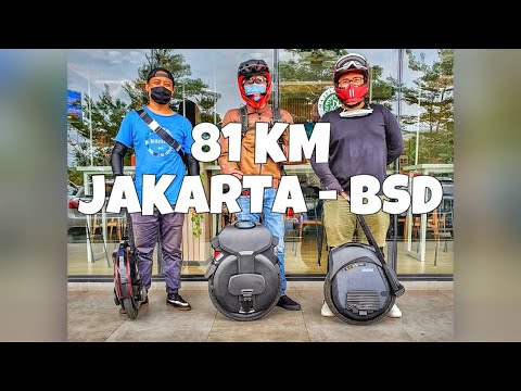 81 KM 4 JAM RIDING JAKARTA - BSD PP | InMotion V11 EUC Tes Ride Jarak Jauh | EV Riders Indonesia