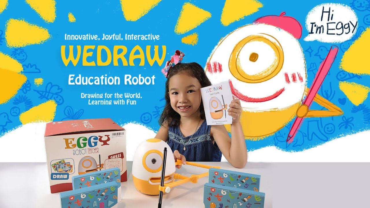 WEDRAW EGGY ROBOT TEACHER | Fun Interactive Learning for Kids - YouTube