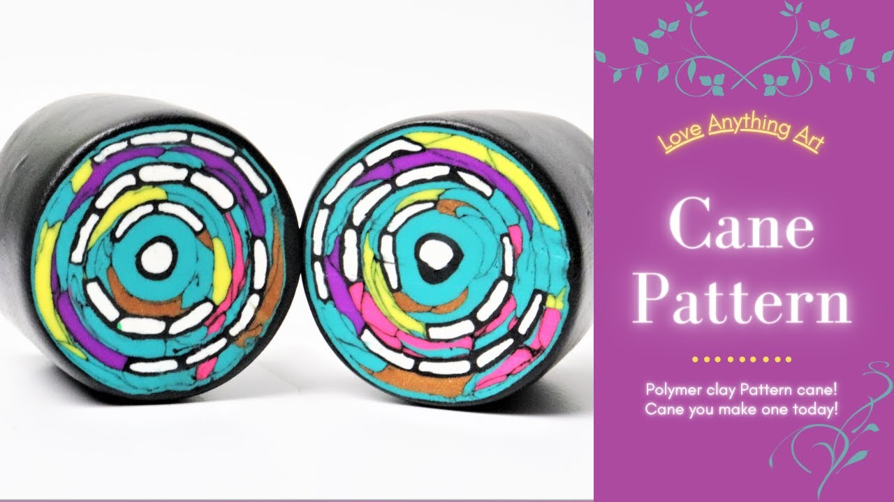 😂😂Polymer Clay Cane Pattern Earrings😂😂 - YouTube