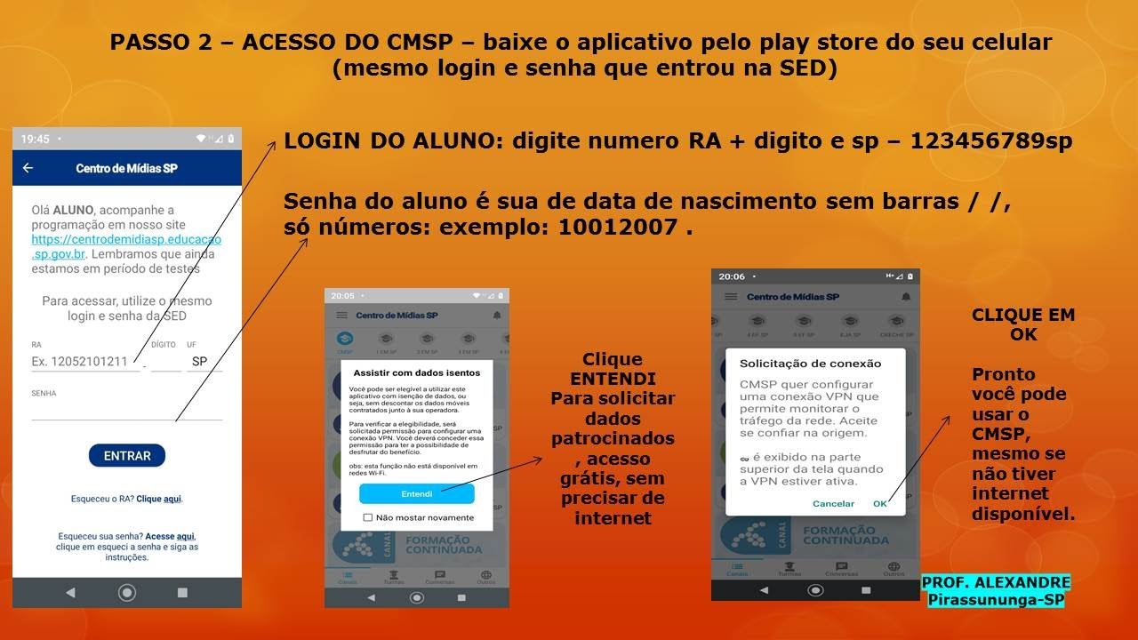 Alunos - como acessar os aplicativos SED, CMSP e Classroom. - YouTube