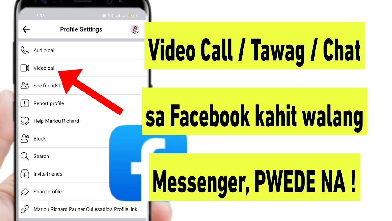 Paano Mag Video Call sa Facebook kahit walang Messenger - YouTube