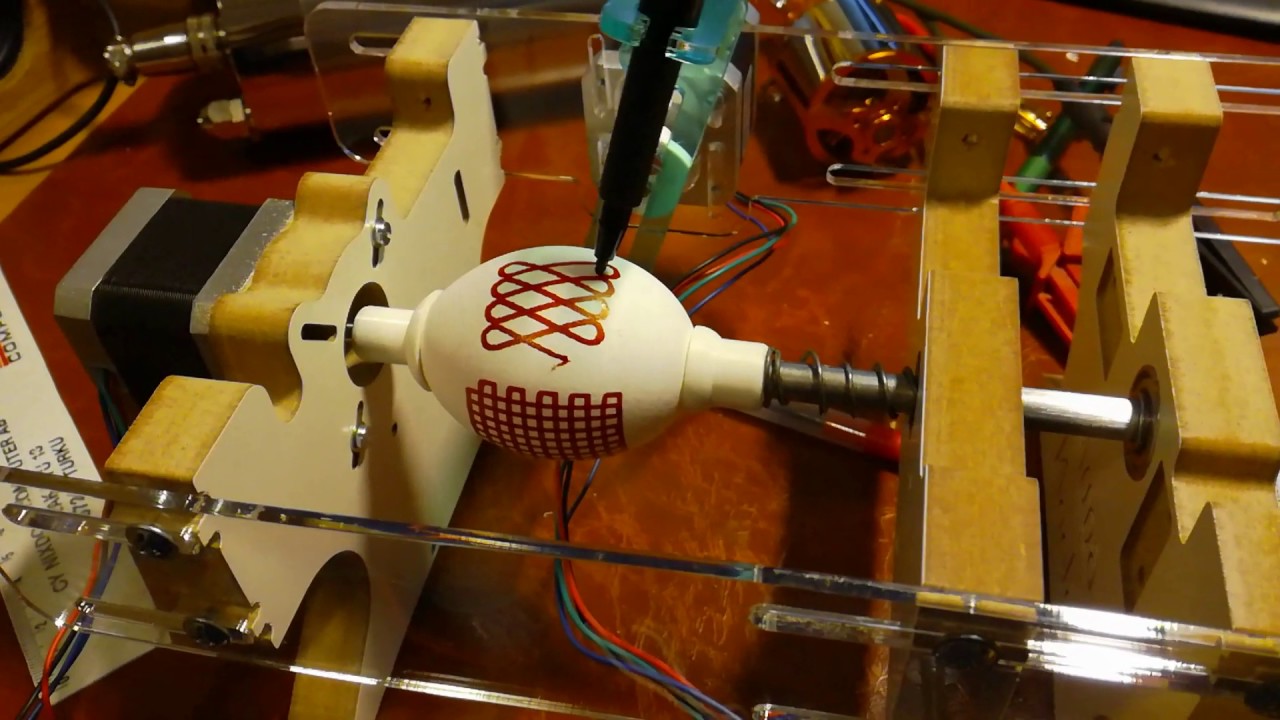Eggbot with Arduino - YouTube