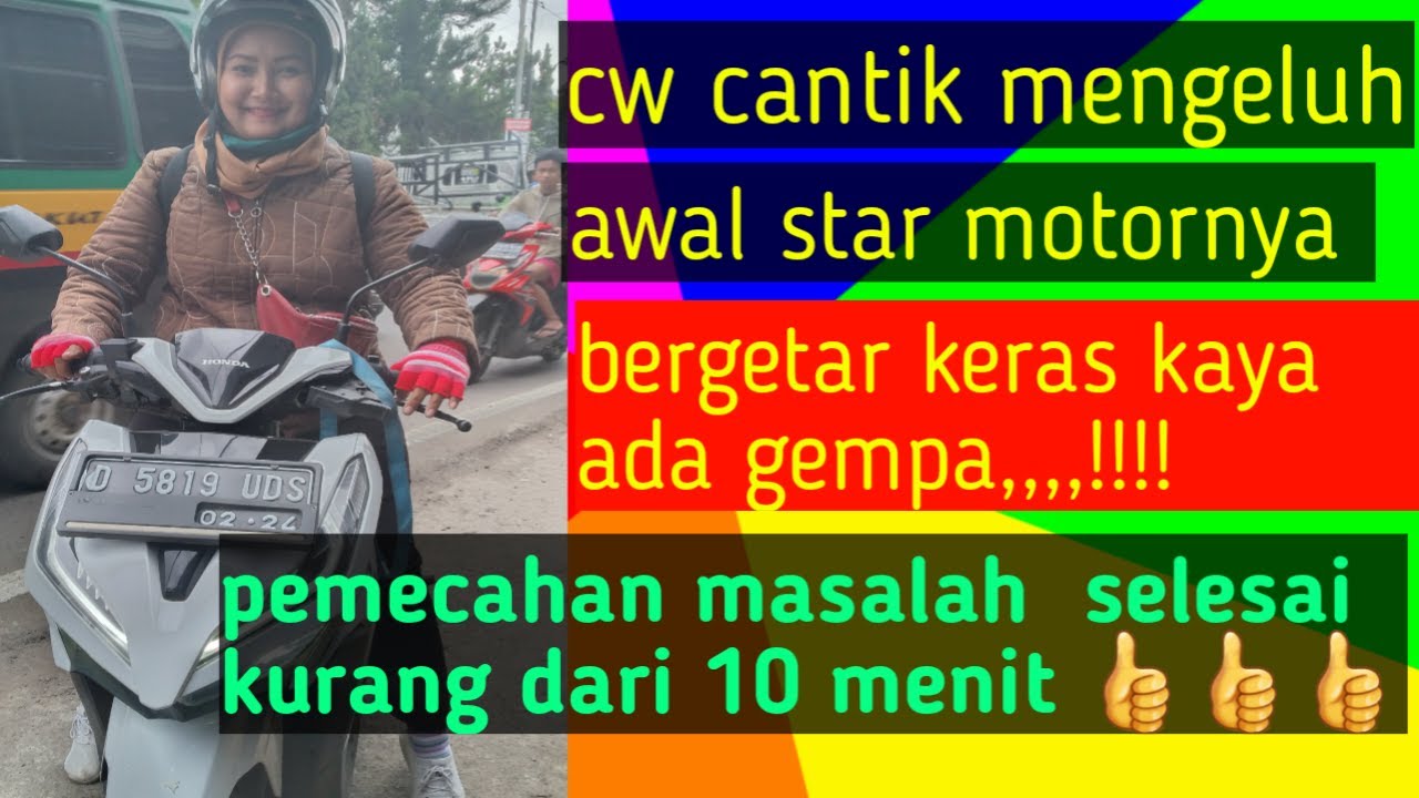 CARA mengatasi motor Honda Vario bergetar saat star - YouTube