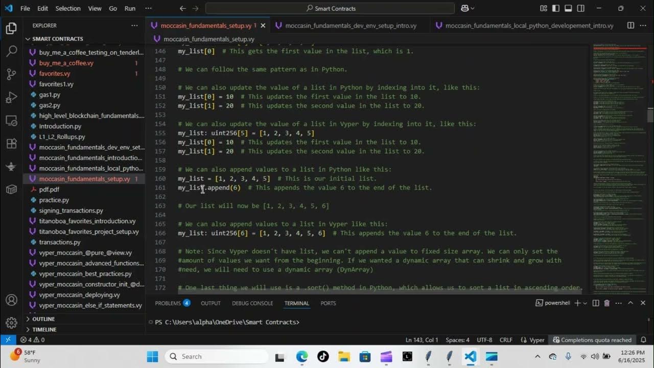 Python Papi / Smart Contracts - Moccasin Fundamentals setup - Day 6 - YouTube