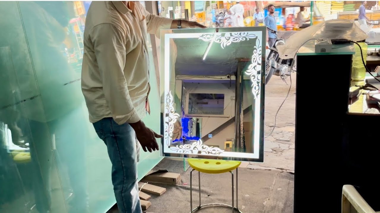 How to Make LED Mirror || LED Mirror Making Process Step by Step ...