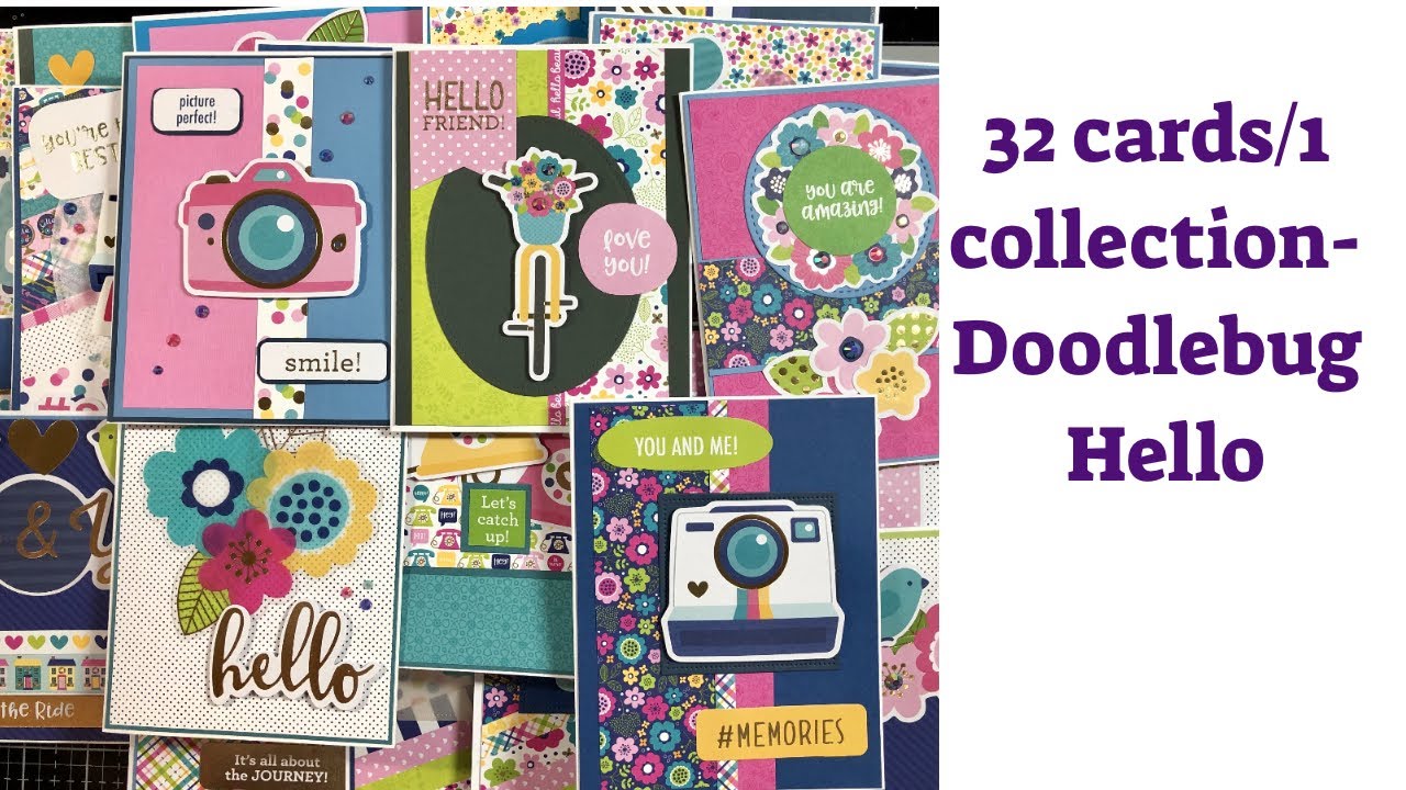 32 cards/1 collection- Doodlebug Hello - YouTube
