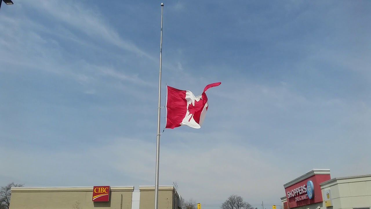 Canadian Flag At Half Staff Blowing In The Wind YouTube canadian-flag-at-half-staff-blowing-in-the-wind-youtube