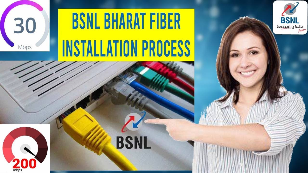 BSNL BHARAT FIBER INSTALLATION PROCESS - YouTube