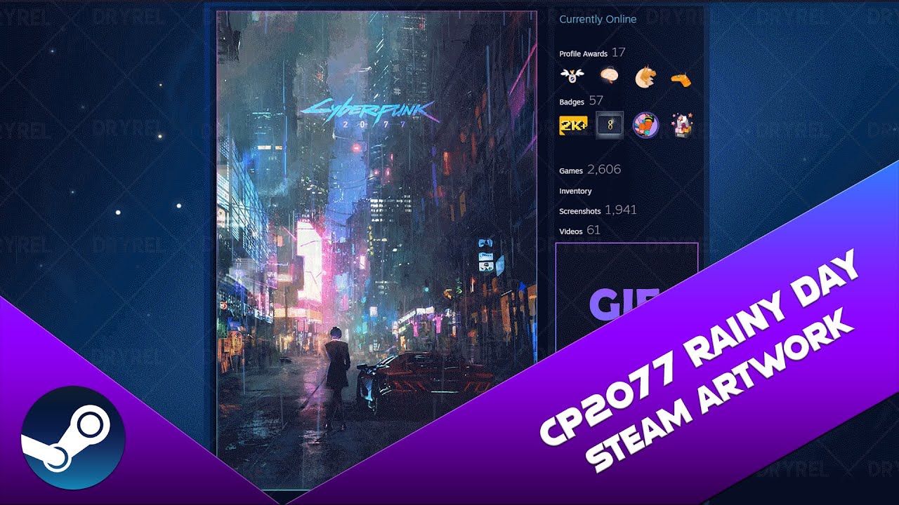 Cyberpunk 2077 - Rainy Day | Animated Steam Artwork Speed Art [DryreL ...