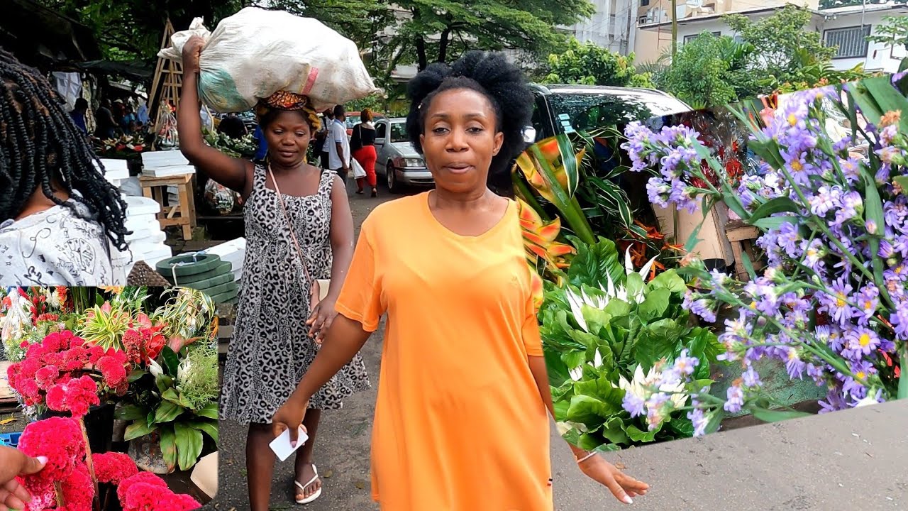 Douala Cameroon ( Marche' des fleurs ) fresh flowers from Cameroon and ...