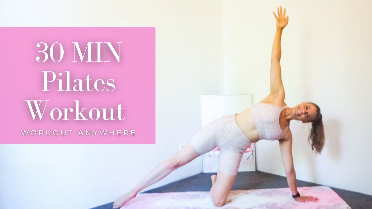 30 MIN Full Body Pilates Mat Workout || No equipment needed || At-Home ...