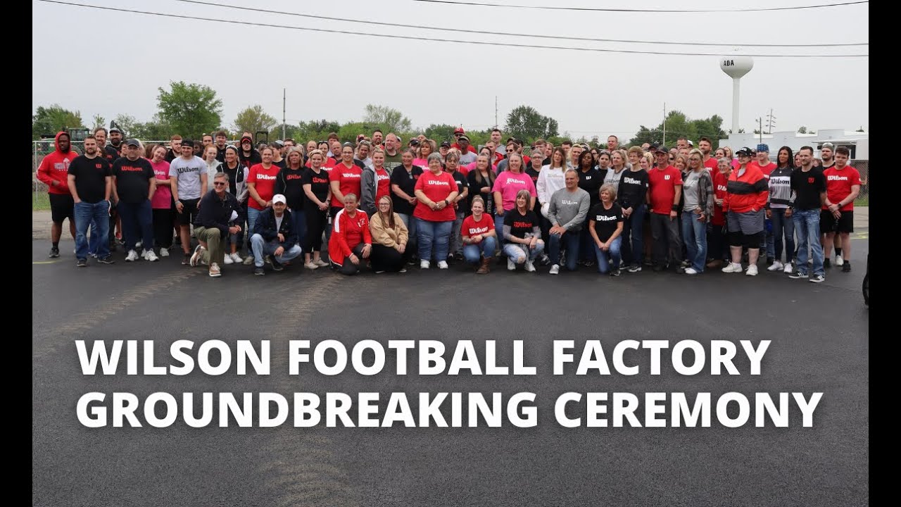 Wilson Football Factory groundbreaking, May 16, 2023, Ada, Ohio. - YouTube
