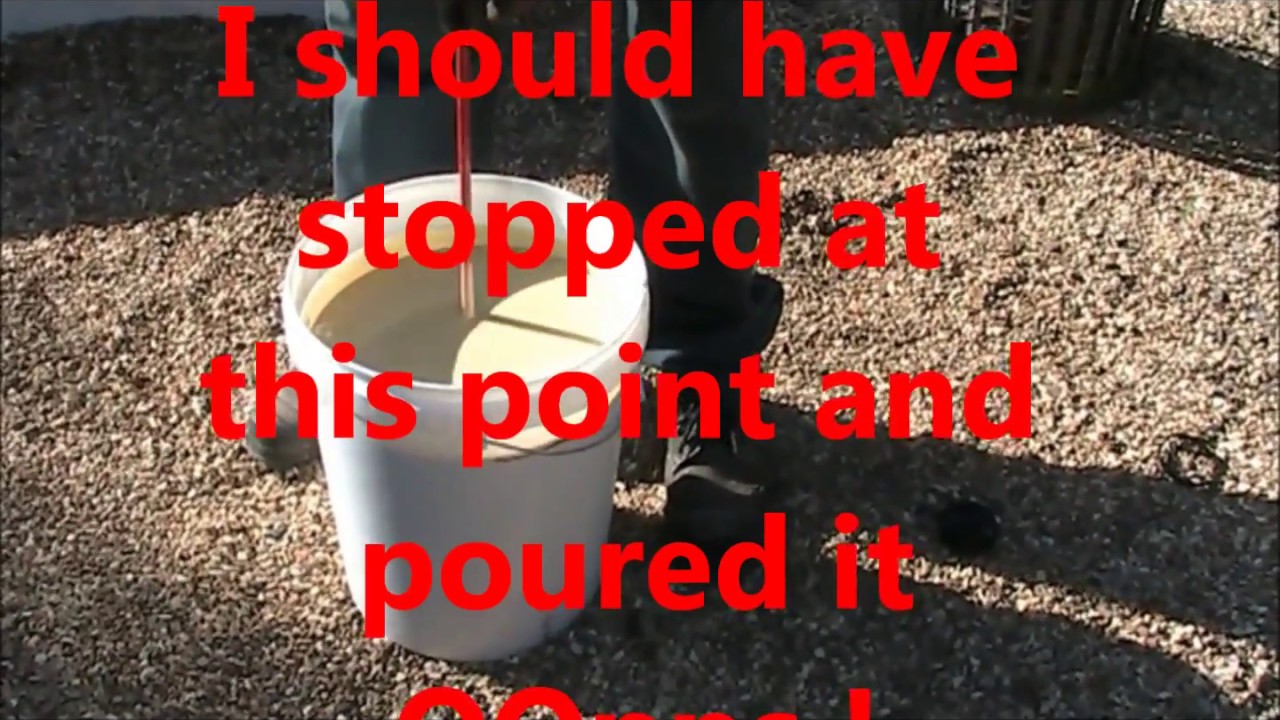 How not to mix 2 part PU expanding foam Fail - YouTube