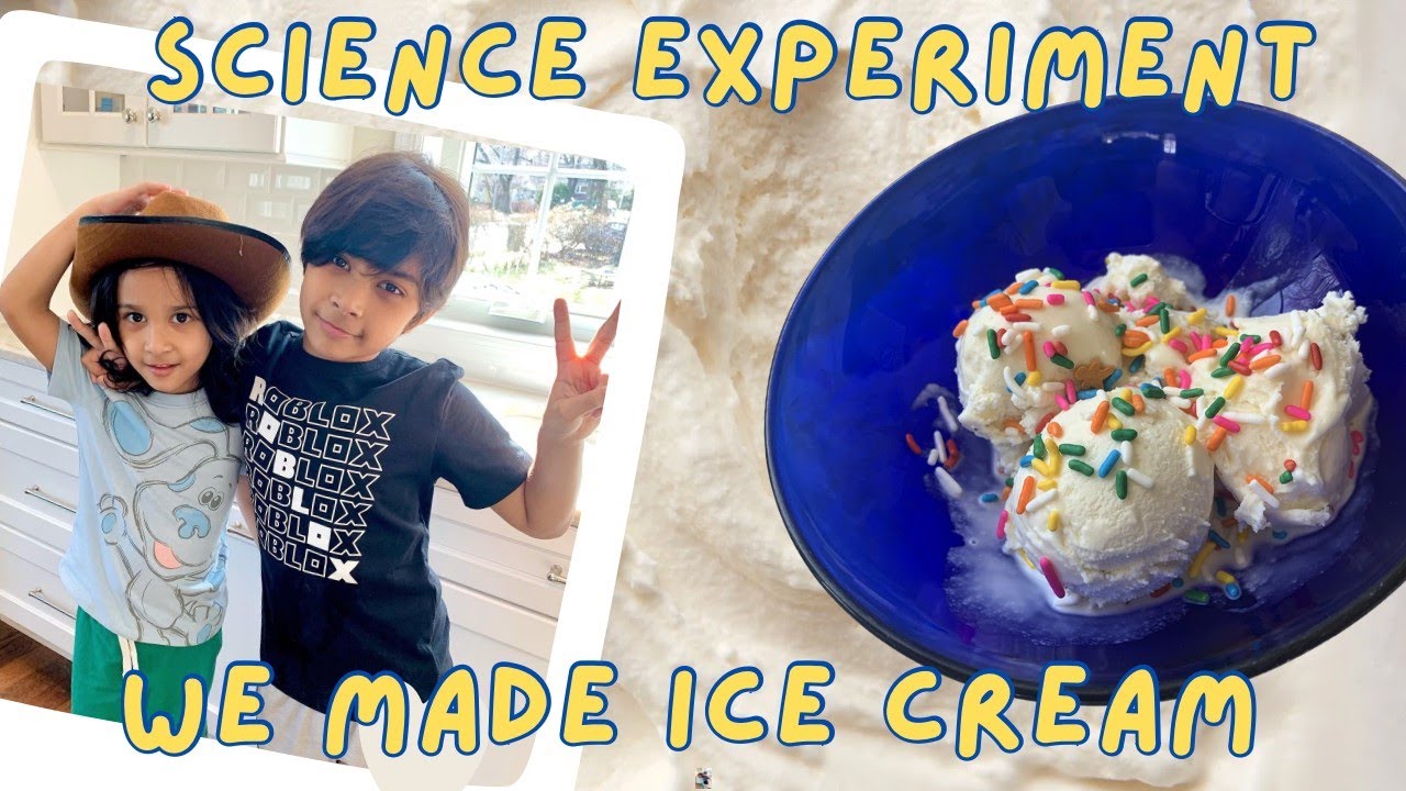 Science Experiment | Let's Make Home Made Ice Cream w/ Zip Lock Bags ...