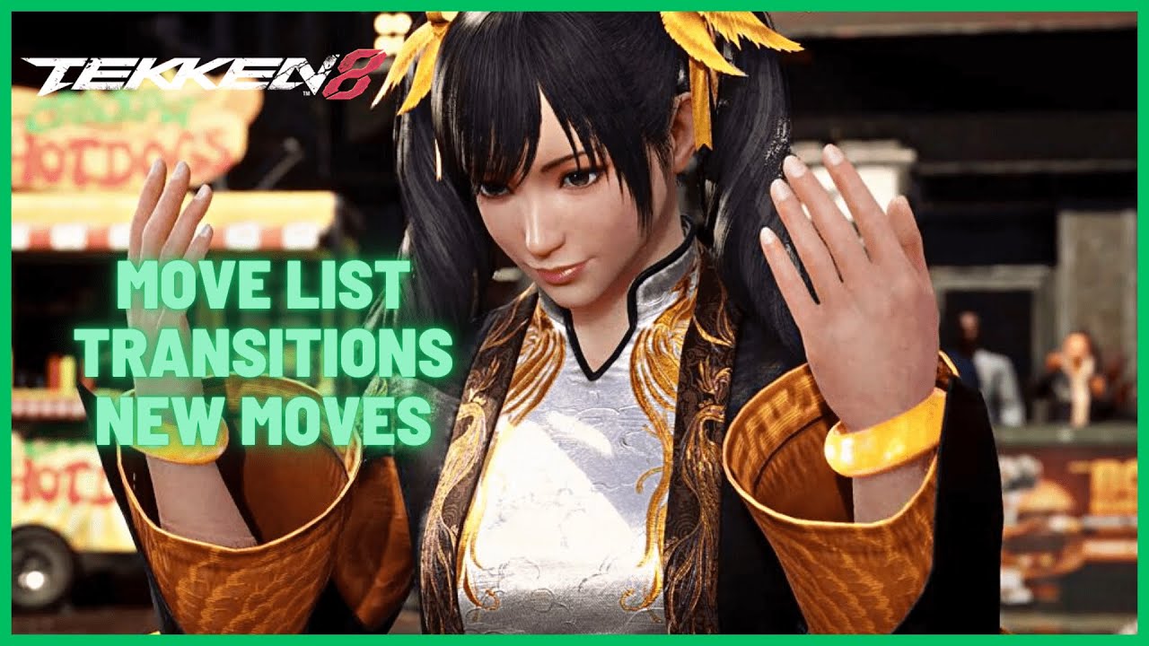 TEKKEN 8 LING XIAOYU - MOVE LIST (CNT) - TRANSITIONS - NEW MOVES - YouTube