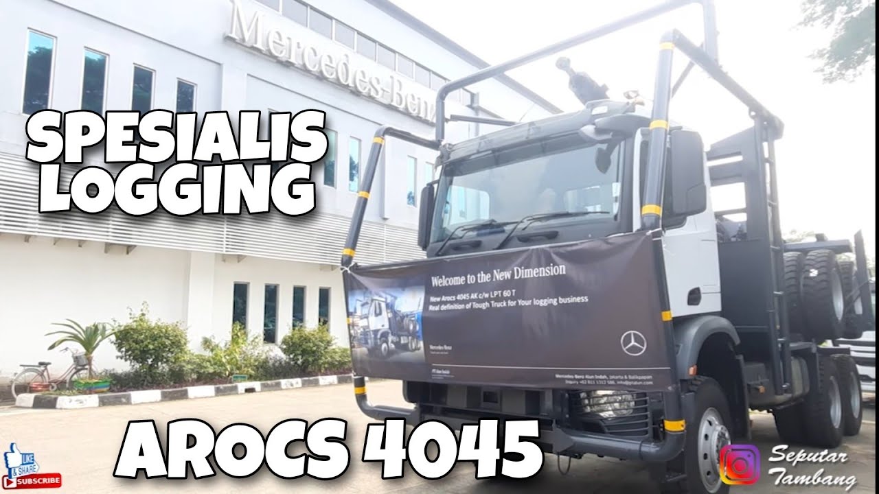 AKHIRNYA UPLOAD LAGI, Lihat Tampilan Truk Logging - Mercedes Benz Arocs ...