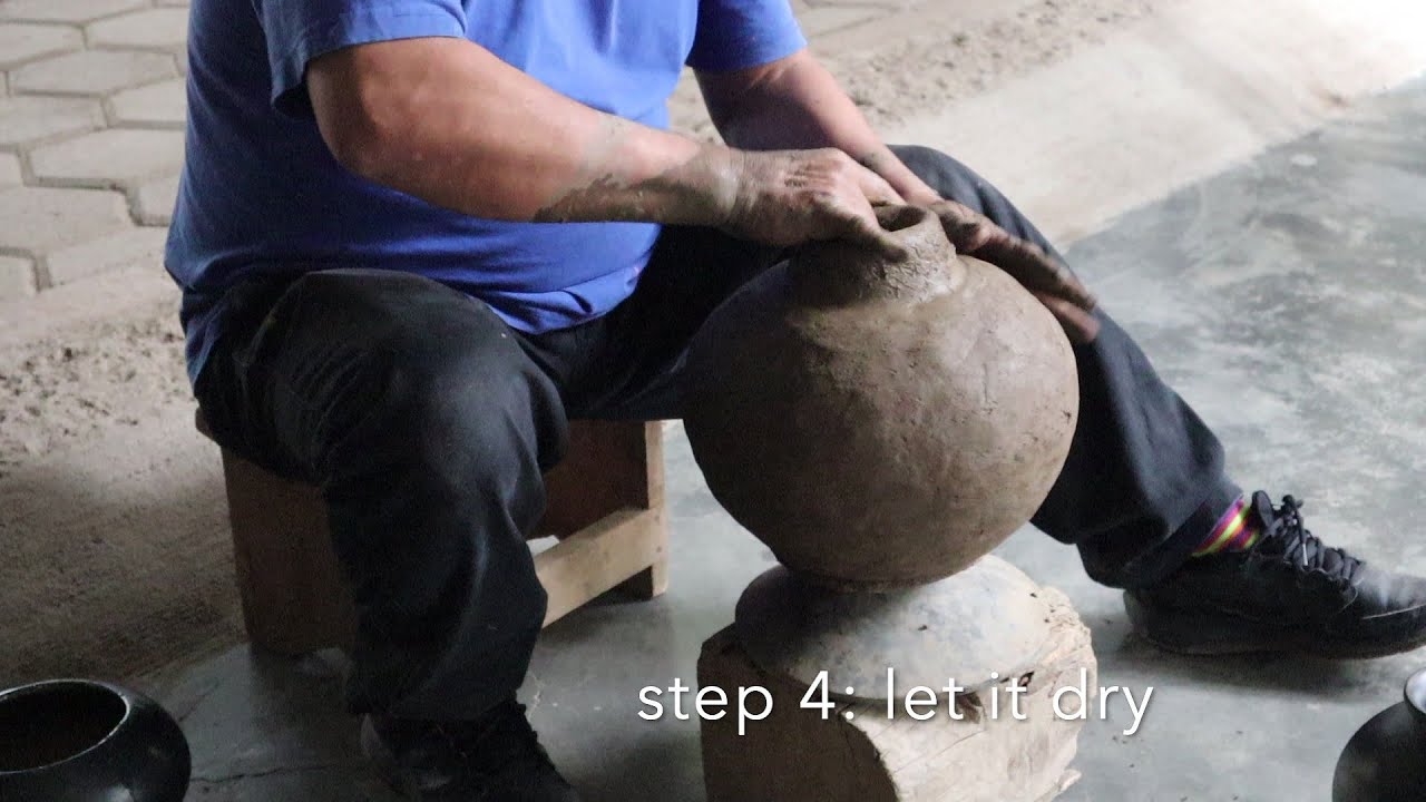 black clay pottery - YouTube