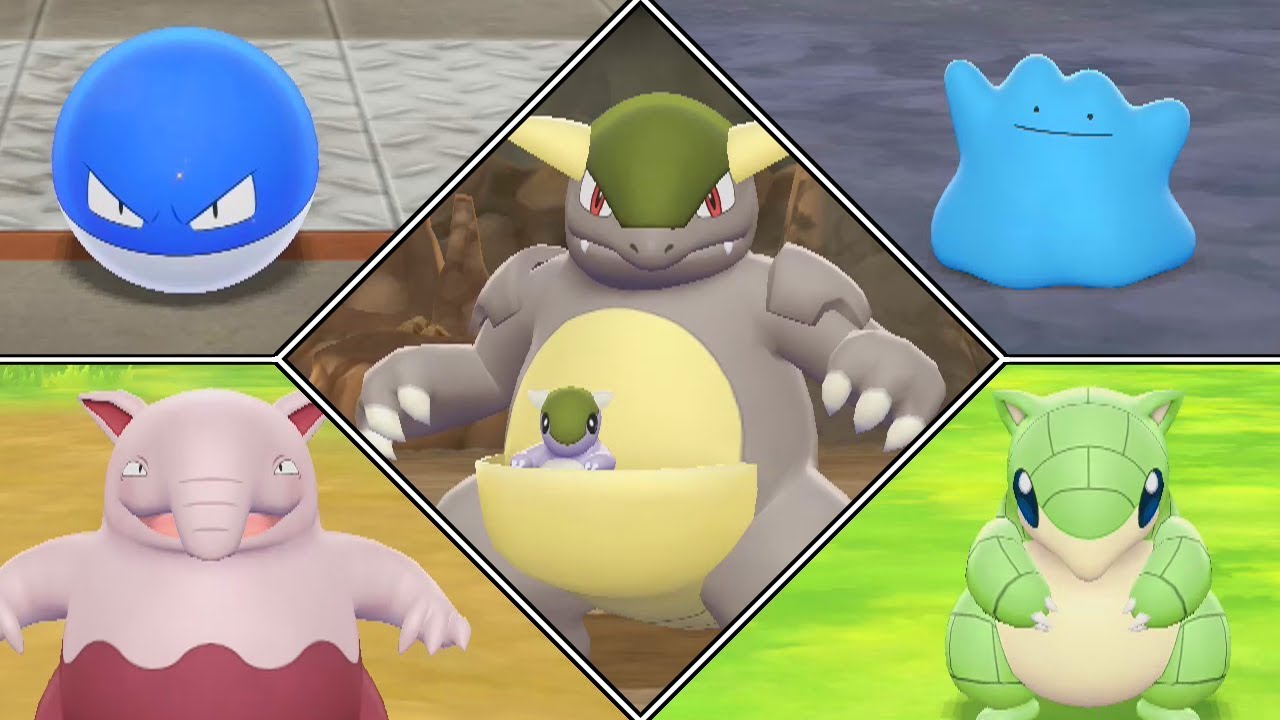 Pokémon Let's Go Pikachu Shiny Hunting Highlights #02 (Kangaskhan ...