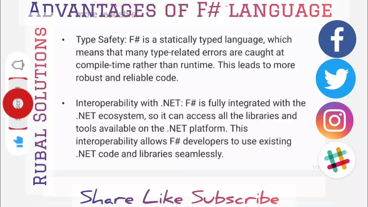 Advantages of F# F Sharp Programming - YouTube