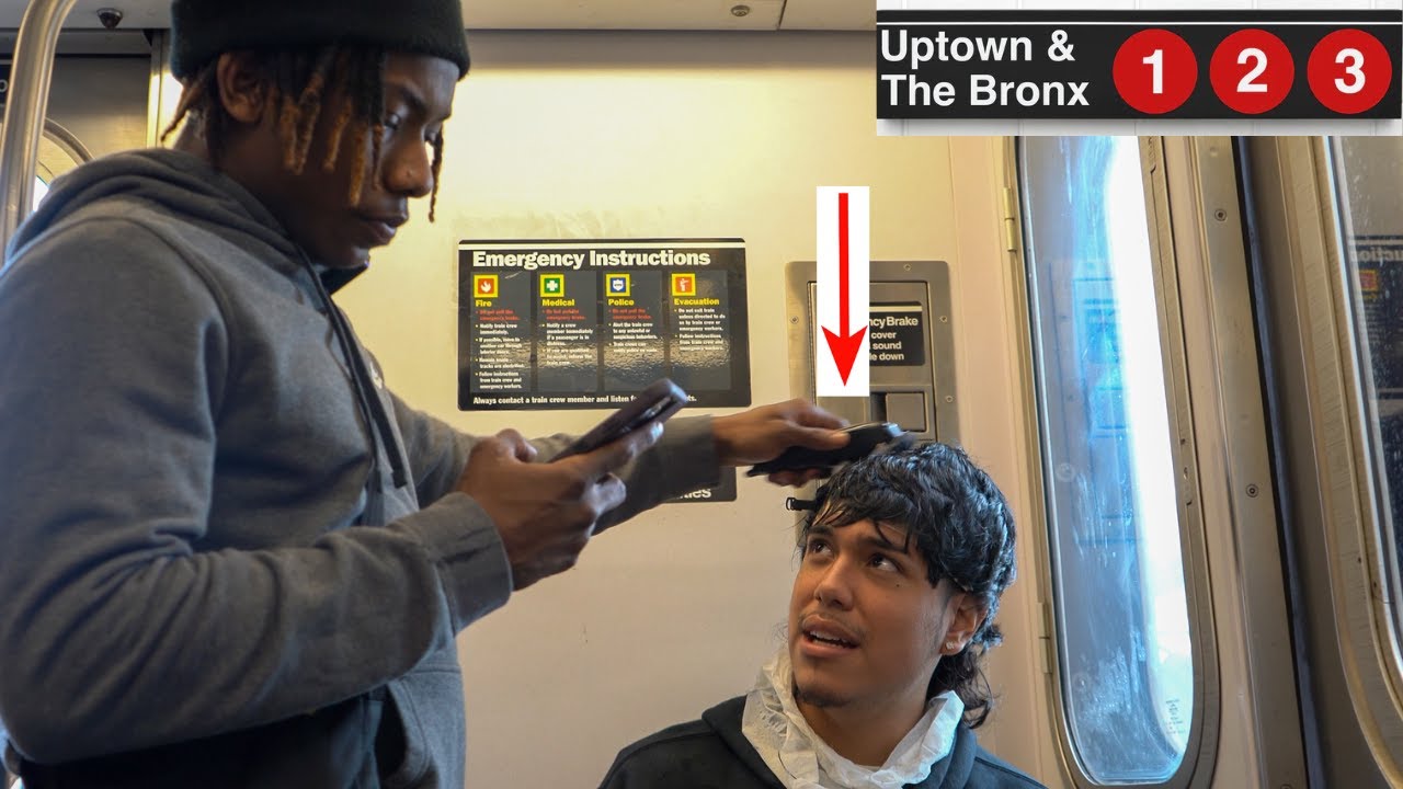 I GOT A HAIRCUT ON THE TRAIN... - YouTube