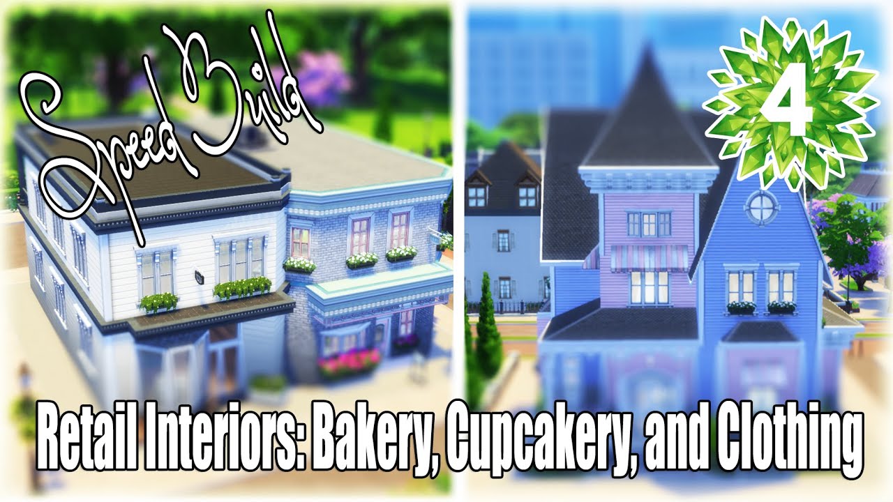 The Sims 4 Get to Work: Speed Build ~ Retail Interiors Part 1 - YouTube