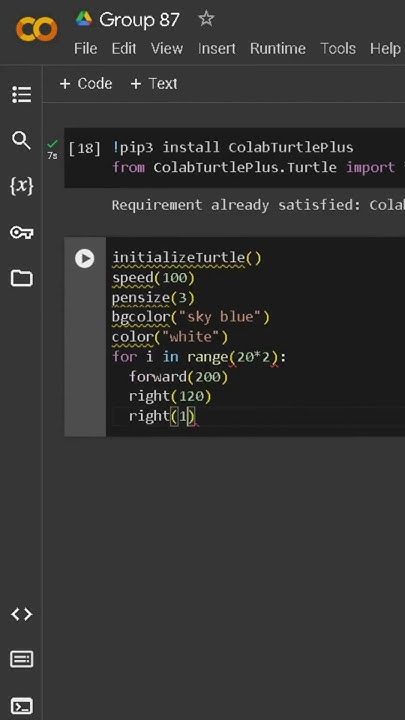Pythonic Peaks: Triangular Patterns 🐍🔺| Code Dragon | ColabTurtle 🐢 | #viral | #shorts | - YouTube