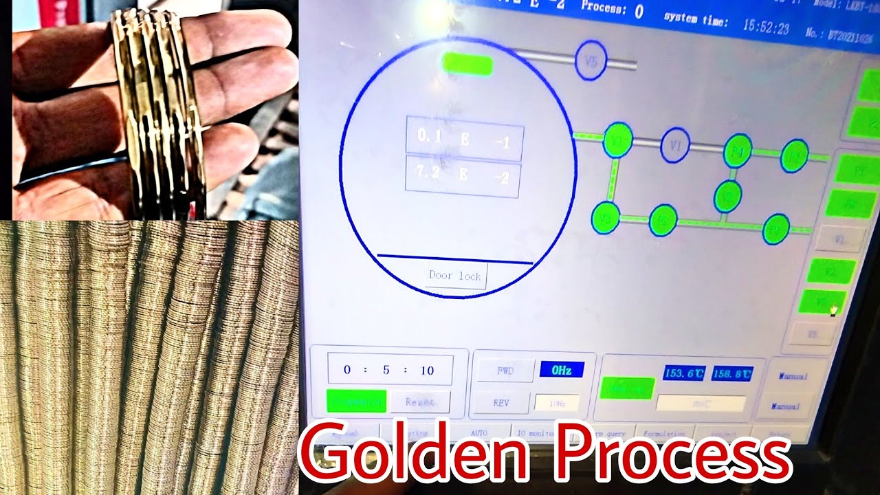 Golden PVD Coating Full Process In India || PVD VACUUM MACHINE LKBT ...