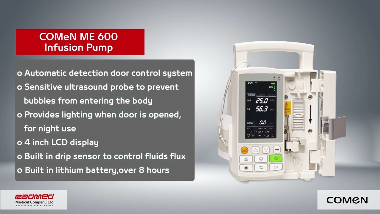 COMeN ME600 Infusion Pump - YouTube