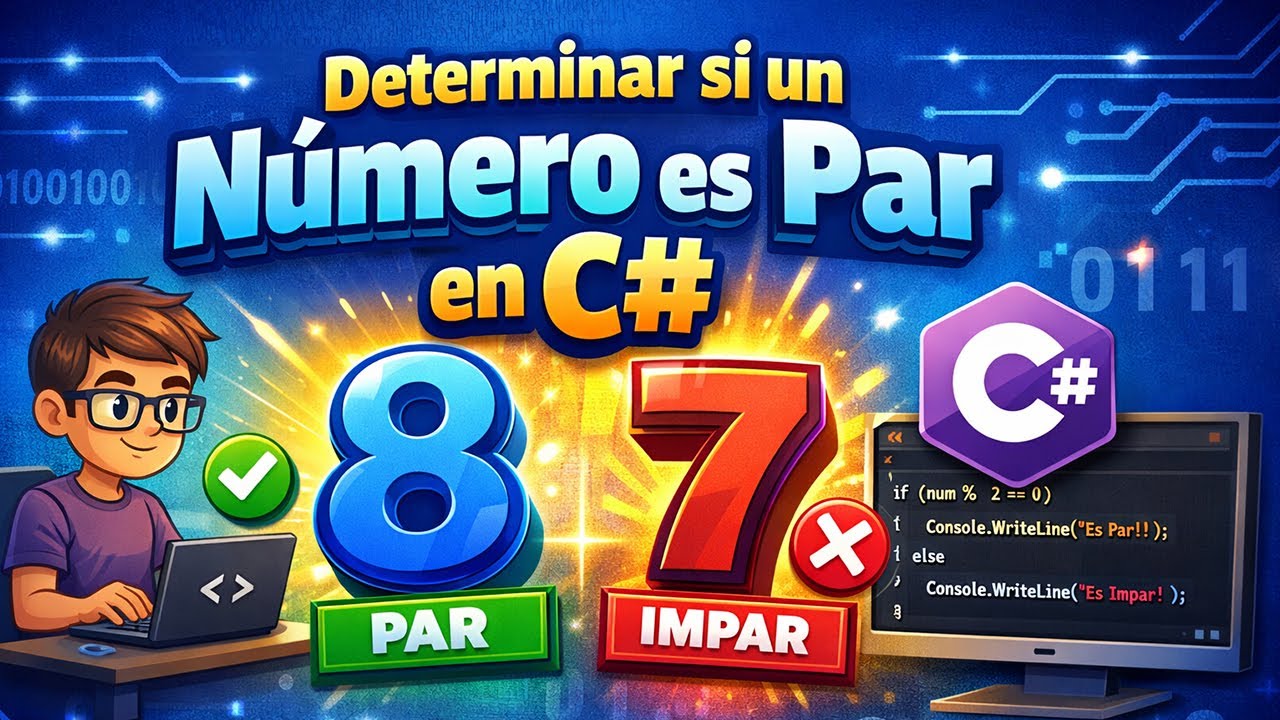 Determinar si un número es par en C# - YouTube