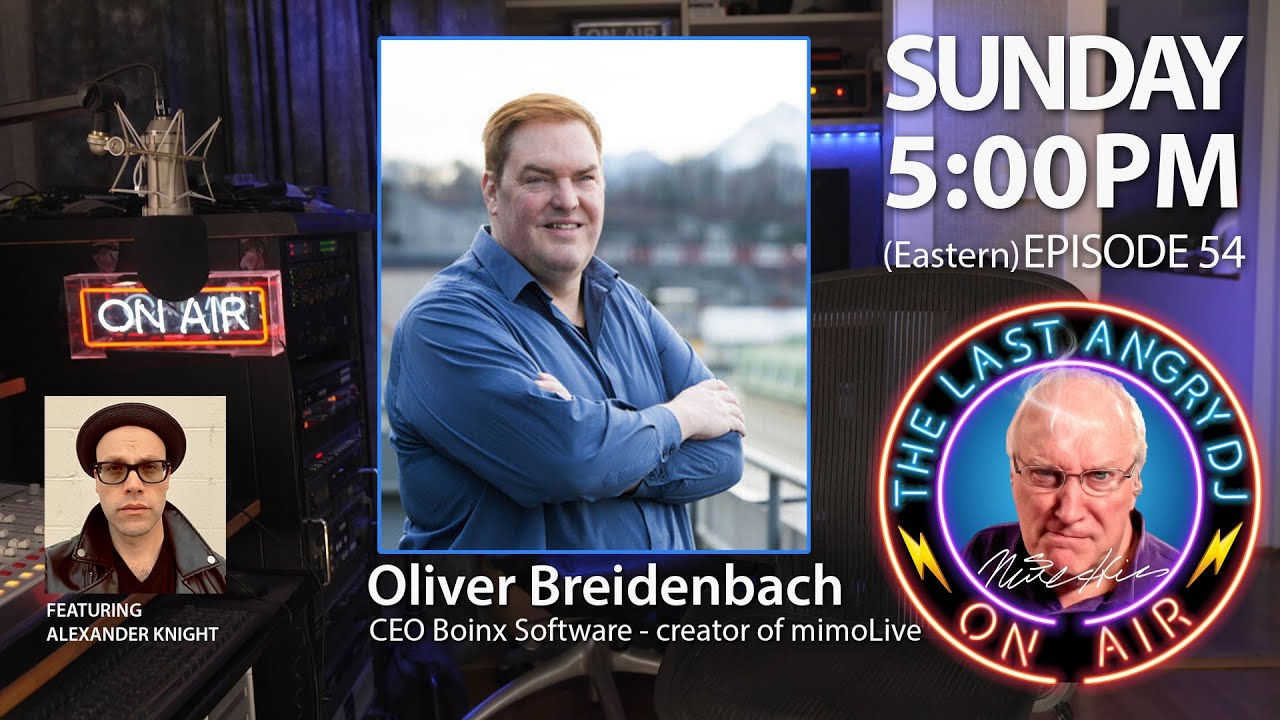 Oliver Breidenbach, CEO of Boinx Software and mimoLive | TLADJ: Episode ...