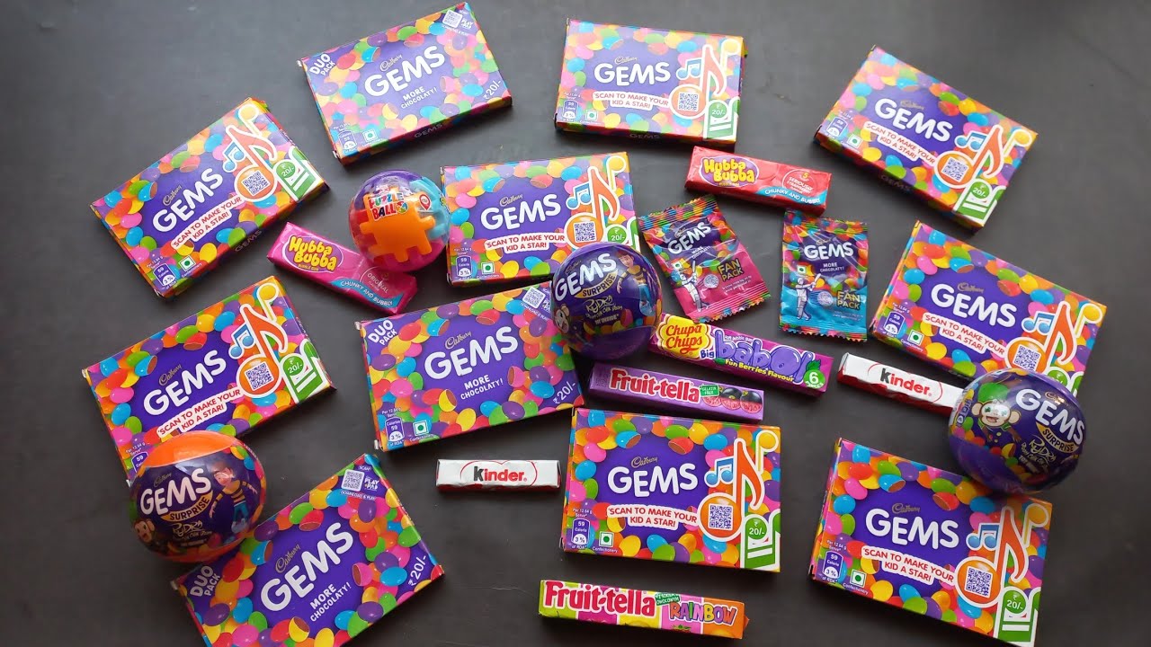 Lots of candies, surprise toys, chocolate opening video, lots of ...