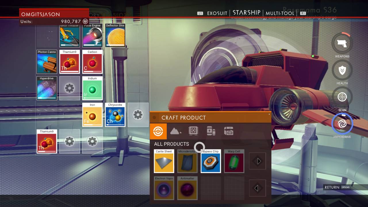 No Man's Sky - Space Station: Suspension Fluid, Electro Vapor Craft ...