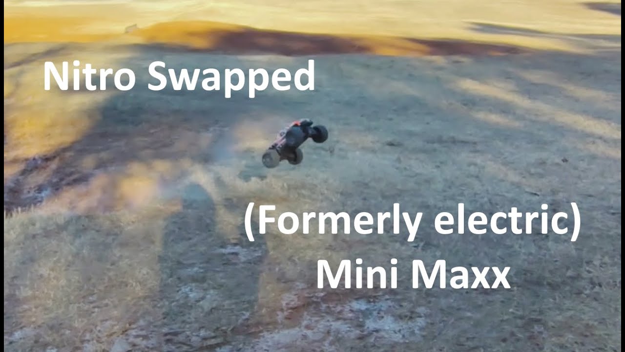 BASHING the NITRO MINI MAXX! + speed runs | Mini Nitro RC - YouTube