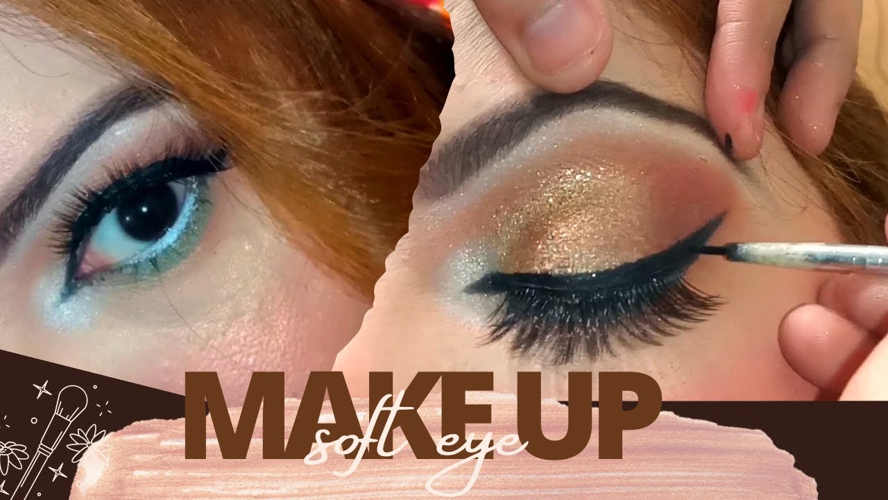Soft makeup tutorial || Golden soft eye makeup - YouTube