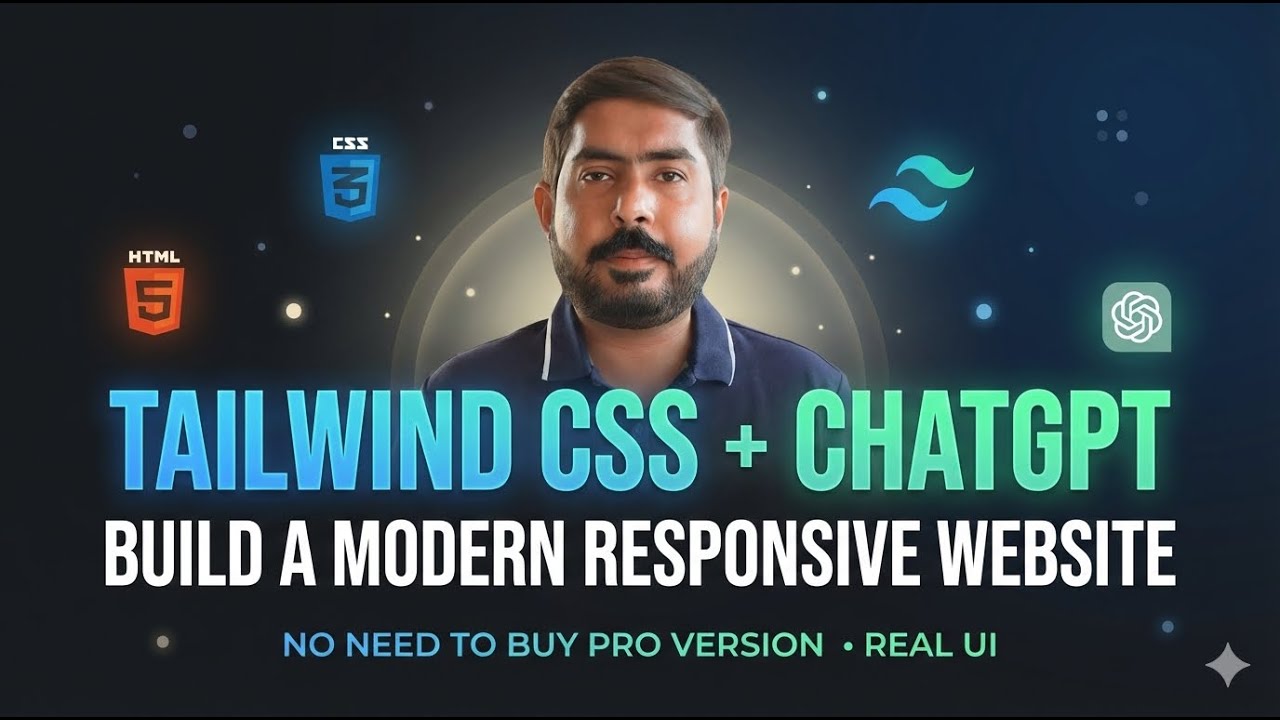 TailwindCSS Tutorial for Beginners | Build a responsive Website Using ...