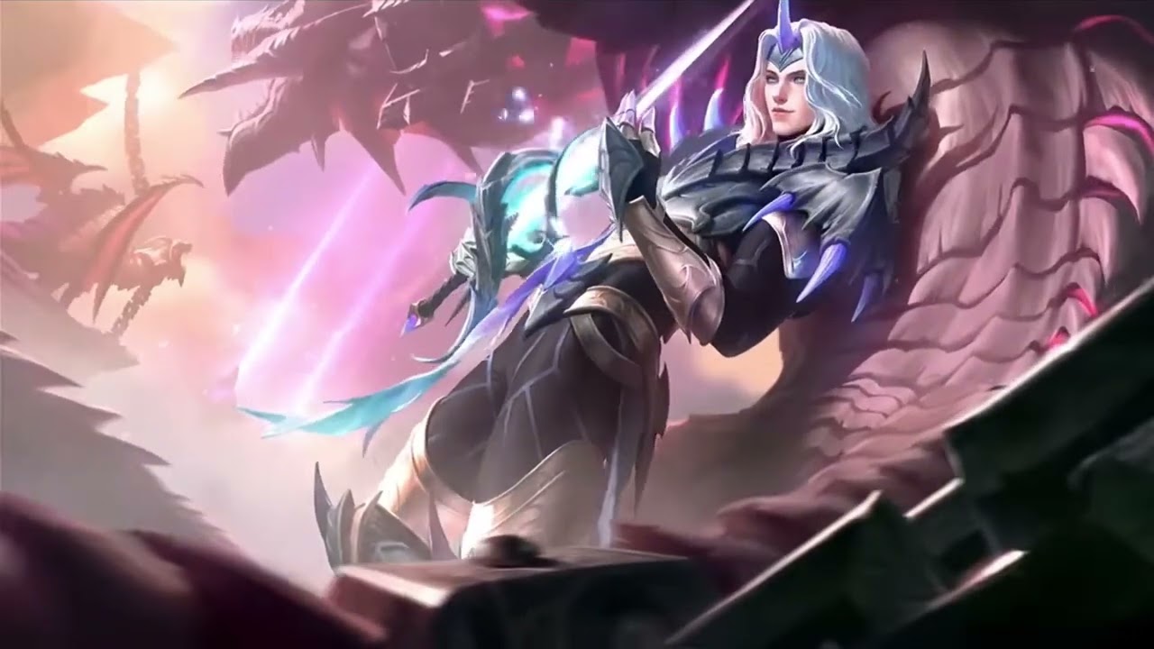 Lancelot Empyrean Flame - Dragon Tamer Skin | Animated splash loop ...