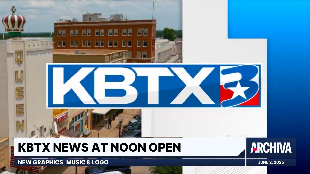 KBTX News 3 at Noon Open - New Graphics, Music & Logo | June 2, 2025 ...