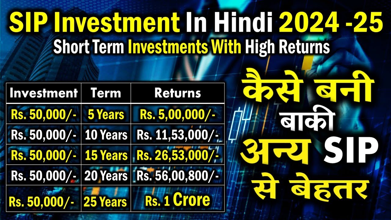 Sip Investment In Hindi | Short Term Investments With High Returns ...